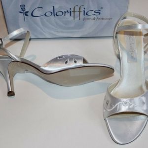 Coloriffics | Shoes | New Coloriffics Dyeable White Satin Heels Shoes ...